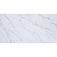 China White Calacatta Laza White Counter Top Polished Quartz Surface Artificial Stone for sale