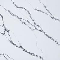 China Cut To Size Quartz Kitchen Countertops Polished White Quartz Worktop for sale