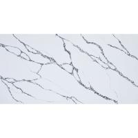 China Cut To Size Quartz Kitchen Countertops Polished White Quartz Worktop for sale