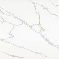 China Anti Pollution White Quartz Countertops 3200*1600 Quartz Kitchen Worktops for sale
