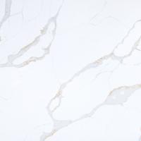 China America Popular Gold White Quartz Surface Bathroom Vanity Mohs Hardness 6-7 for sale