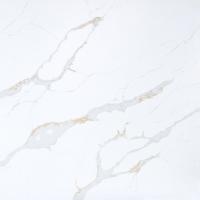 China America Popular Gold White Quartz Surface Bathroom Vanity Mohs Hardness 6-7 for sale