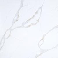 China America Popular Gold White Quartz Surface Bathroom Vanity Mohs Hardness 6-7 for sale