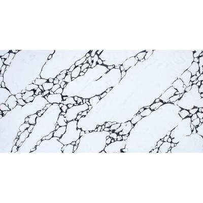 China Panda White Calacatta Black And White Natural Texture Style Eco-Friendly And Healthy Quartz Slab for sale