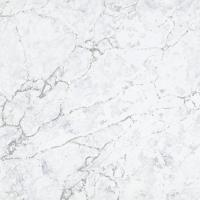 China Low Flame Spread Countertop Slab 3200x1600 White Quartz With Grey Veins for sale