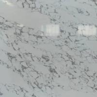 China Faux Marble Quartz Countertops 3200x1600mm Quartz Overlay Worktops for sale