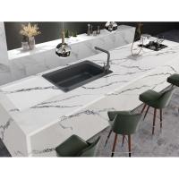 China Flame Spread 0.1% Quartz Worktop 126''X63'' Artificial Quartz Slab for sale