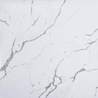 China Striped White Quartz Countertops 3200x1600mm Quartz Kitchen Worktops for sale
