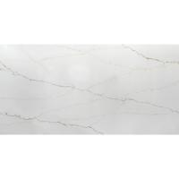 China Quartz Stone For Kitchen Platform Price White Background With Gold Lines for sale