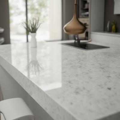 China Interior Design Book Match Quartz Surface Passerby Series with Less Than 0.05% Water Absorption for sale
