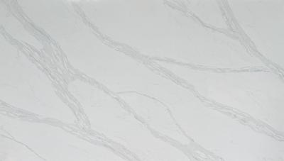 China OLK7063 New Style Calacatta With Natural Grain Pattern Book Match Quartz Surface for sale