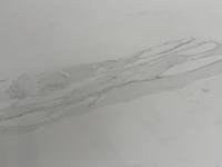 China OLK7063 New Style Calacatta With Natural Grain Pattern Book Match Quartz Surface for sale