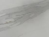 China OLK7063 New Style Calacatta With Natural Grain Pattern Book Match Quartz Surface for sale