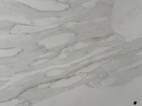 China OLK7063 New Style Calacatta With Natural Grain Pattern Book Match Quartz Surface for sale