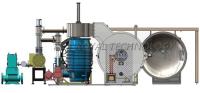 China Helmet Visors Vacuum Metalizing Machine ,  Horizontal Metallizing Coating Plant for sale