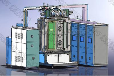 China PVD Vacuum Metallizing Equipment on Copper Valves , Plumber Fittings / Chrome Plating Machine for sale