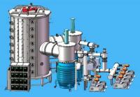 China Glass Mosaic PVD Plating Machine,  Large Size Glass tiles PVD Gold Plating Equipment for sale