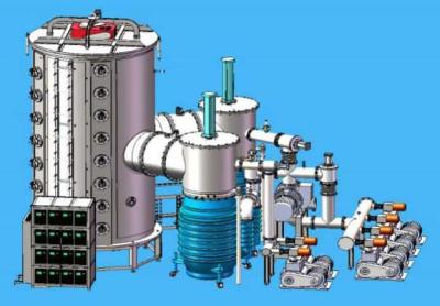 China Glass Mosaic PVD Plating Machine,  Large Size Glass tiles PVD Gold Plating Equipment for sale