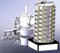 China Stainless Steel Titanium Coating Machine , Large furniture PVD gold plating equipment for sale