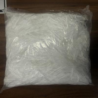 China Concrete White Polypropylene PP Twisted Fiber 54mm For Buildings for sale