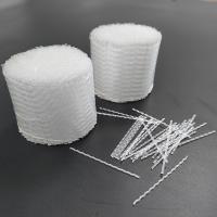 China High Crack Resistance Polypropylene PP Macro Fiber Wave Form For Bridge Construction for sale