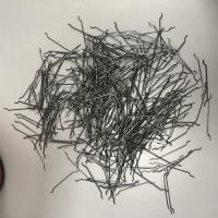 China CE Certified End Hook Glued Steel Fiber 30mm - 55mm For Concrete Reinforcement for sale