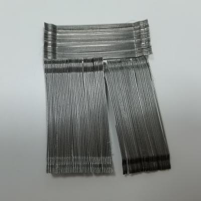 China CE Certificate Glued Hooked End Waved Steel Fibers For Concrete Reinforcement Frc Uhpc for sale