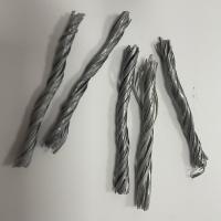 China Grey material polymer Twist Bunchy PP Fiber For Industrial Floor for sale