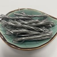 China Grey material polymer Twist Bunchy PP Fiber For Industrial Floor for sale