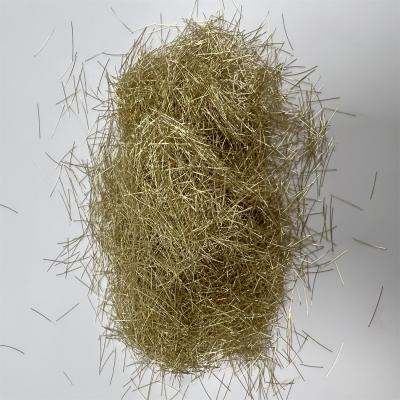 China Good Comprehensive Effect Copper Coated Micro Steel Fiber For UHPC Concrete And Engineering for sale
