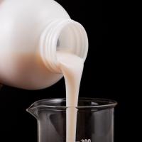 China Milky White Translucent Liquid Styrene-Acrylic Copolymer Emulsion R-309 For Water-Based Finish Oil for sale