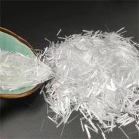 China 6mm White HD Glass Fiber For Anti Cracking And Reinforcement Concrete for sale