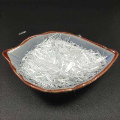 China 6mm White HD Glass Fiber For Anti Cracking And Reinforcement Concrete for sale