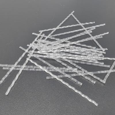 China Synthetic Macro Polypropylene Fiber Wave Form In Cement Concrete For Anti-Crack for sale
