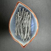 China 54MM Black Polypropylene PP Twisted  Bunchy Fiber  For Concrete Construction Reinforcement for sale