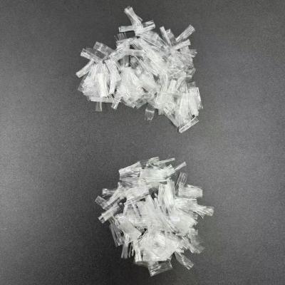 China 12mm, 18mm Virgin Material PP Mesh Fiber Polypropylene Mortar And Concrete for sale