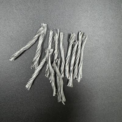 China Strong Combining Ability PP Fiber Twisted Bunchy Form for Better Dispersion in Crack-Resistant Mix for sale