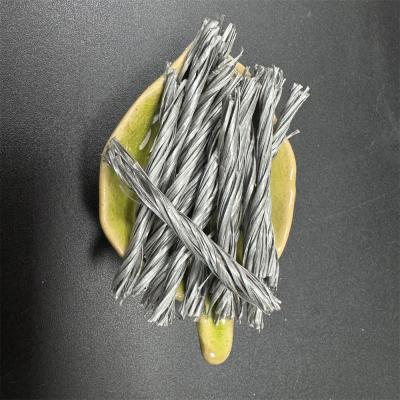 China 54mm PP Twisted Bunchy Fiber Common Crack-Resistant Requirement for sale