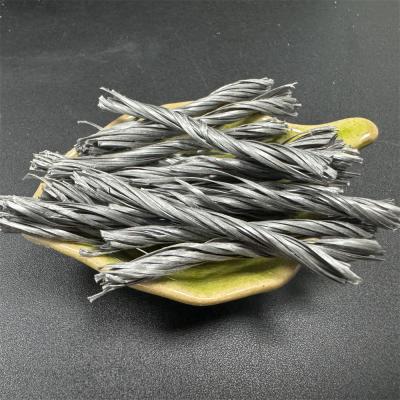 China 40mm PP Fiber Twisted Bunchy Form 500T For Concrete Reinforcement for sale