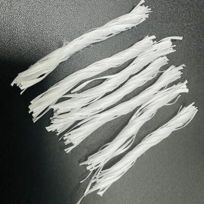 China Buliding Polymer Material PP Fiber Twisted Bunchy Form 500T For Crack Resistant for sale