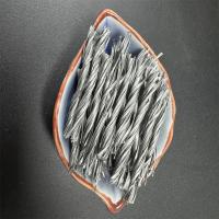 China Biture Grey PP Fiber Twisted Bunchy Form For Reinforcement To Crack Resist And Concrete for sale