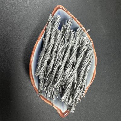 China Biture Grey PP Fiber Twisted Bunchy Form For Reinforcement To Crack Resist And Concrete for sale