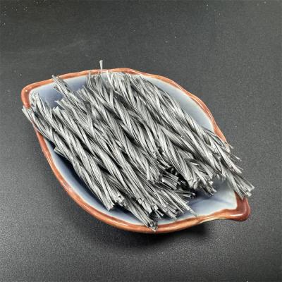 China Strong Cracking Resistance Gray PP Fiber Twisted Bunchy Form 500T For Industrial Floor for sale