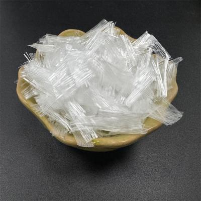 China Crack-resistant PP Mesh Fiber For Concrete And Motar Reinforcement for sale