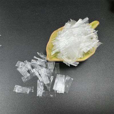 China 12-20mm Polypropylene Mesh Fiber Improves The Quality And Strength Of Concrete Engineering for sale