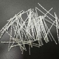 China 48mm Transparent PP Macro Fiber Wave For Waterproof Layer And Buffer Layer Of Underground Water Conservancy Project And Tunnel for sale