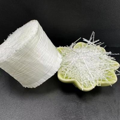 China Civil Engineering Additive PP Macro Fiber Wave Form 24-60mm For Cement Reinforcement And Anti-Carcking for sale