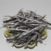 China Crack Resistant Macro Strengthening Nylon Concrete Fibers 50mm for sale