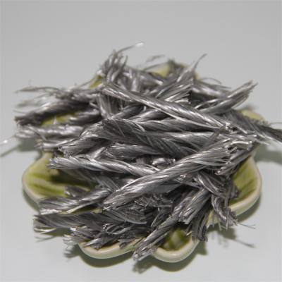 China Crack Resistant Macro Strengthening Nylon Concrete Fibers 50mm for sale
