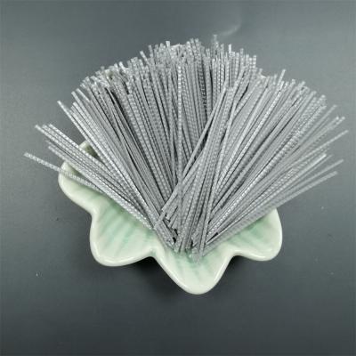 China Plastic PP Embossed Macro Synthetic Fibers Concrete For Reinforcement for sale